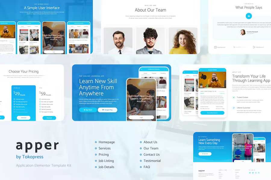 Apper | Mobile App & SaaS Startup Elementor Template Kit - indonesiaWP.com • No 1 Download ...