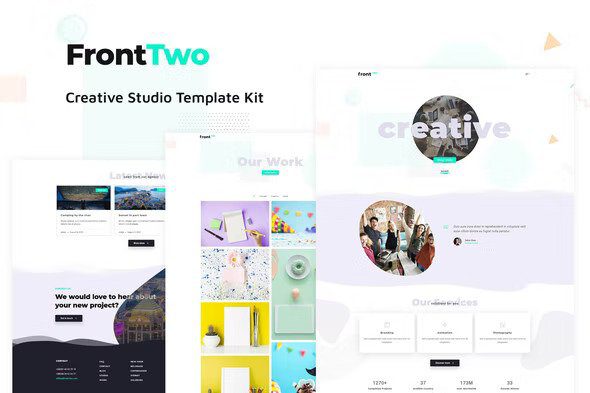 FrontTwo – Creative Studio Template Kit - indonesiaWP.com • No 1 ...