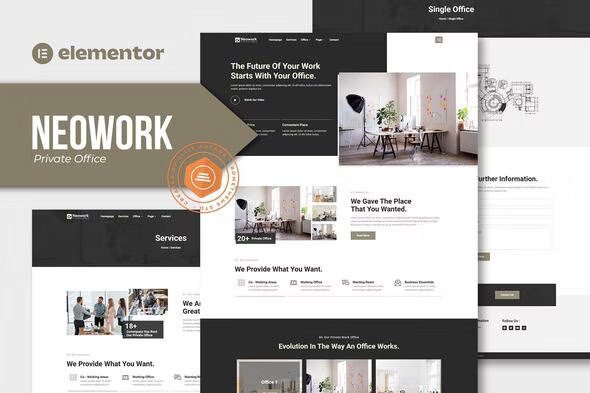 Neowork – Private Office Elementor Template Kit - indonesiaWP.com • No ...