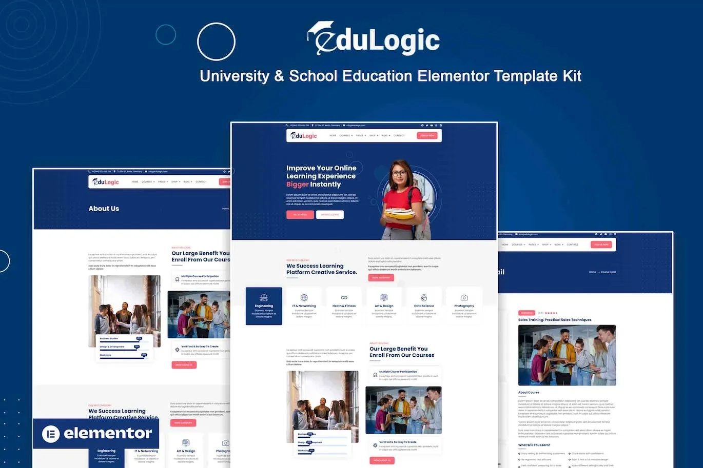 Edulogic – University & School Education Elementor Template Kit - indonesiaWP.com • No 1 ...