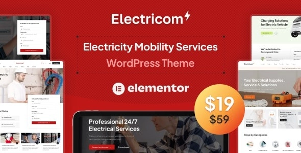 Electricom – Electricity Mobility Services WordPress theme 1.0.5 - indonesiaWP.com • No 1 ...