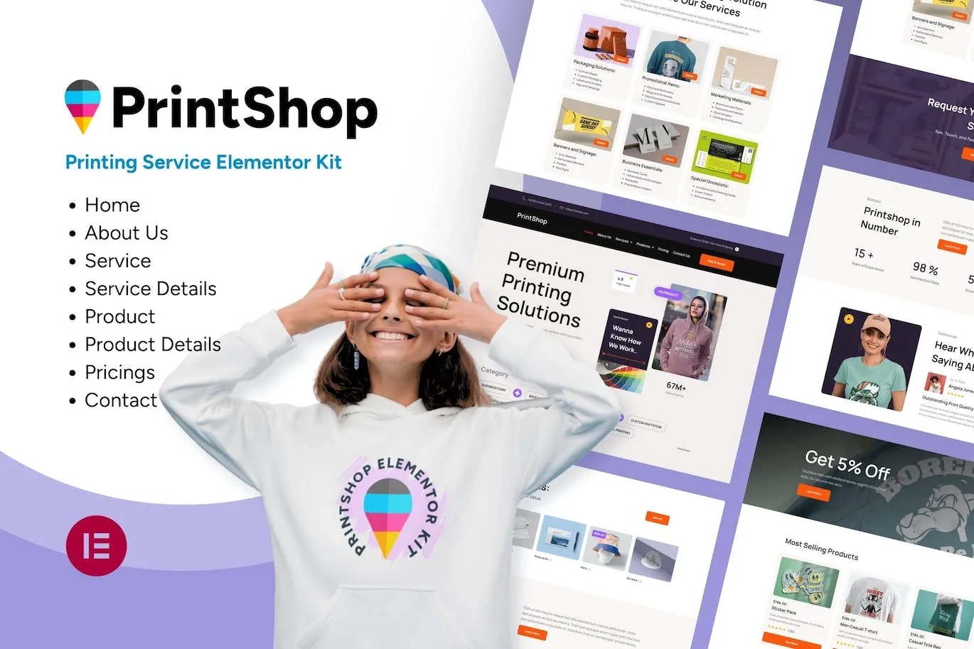 Printshop – Printing Business Elementor Template Kit - indonesiaWP.com • No 1 Download Plugin ...