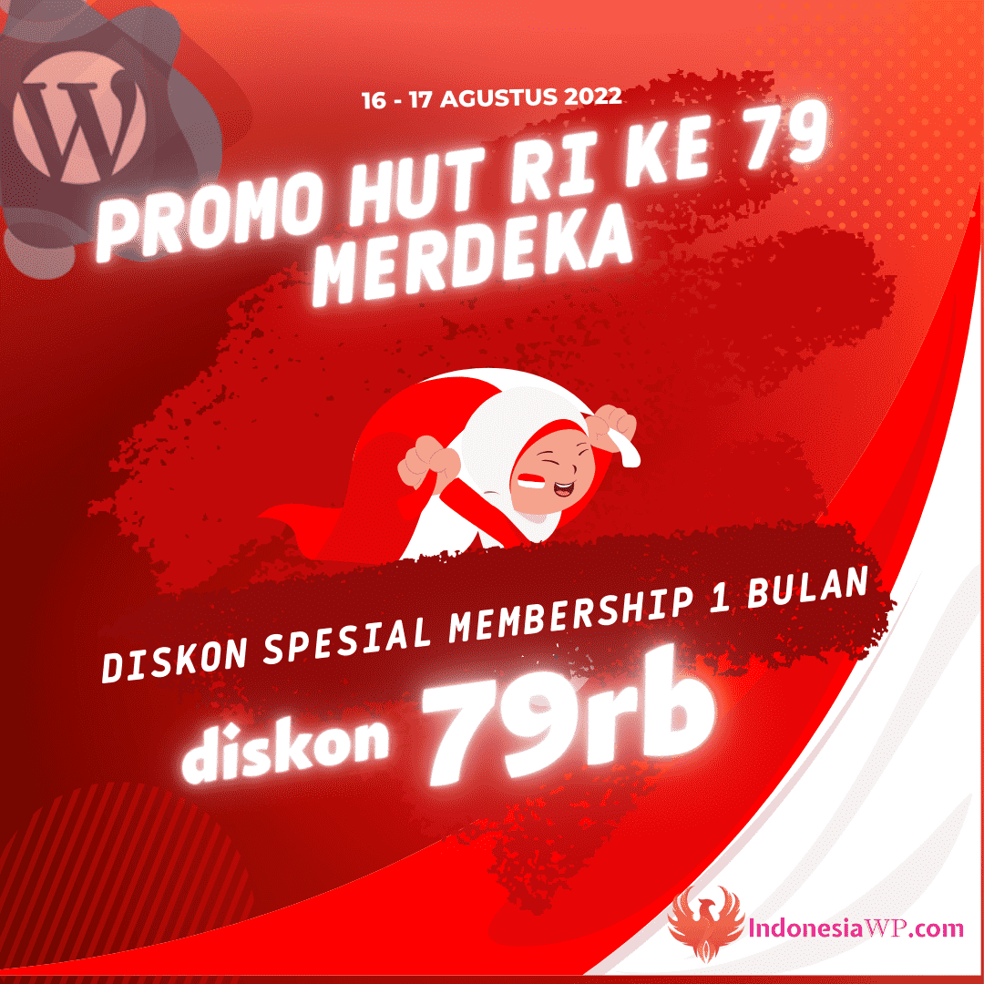 Promo - indonesiaWP.com • No 1 Download Plugin dan Theme Wordpress Premium Indonesia