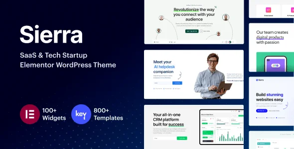 Sierra v1.9 – SaaS & Tech Startup Elementor WordPress Theme ...