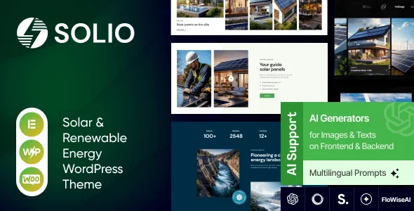 Solio v1.7 – Solar & Renewable Energy WordPress Theme - indonesiaWP.com • No 1 Download Plugin ...